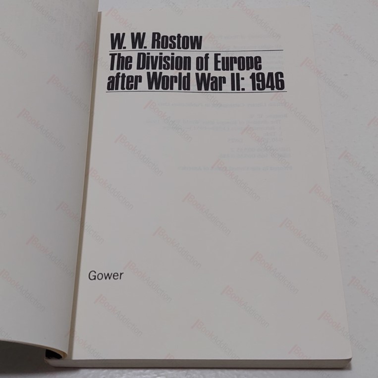 The Division of Europe After World War II : 1946 (Ideas and Action ...