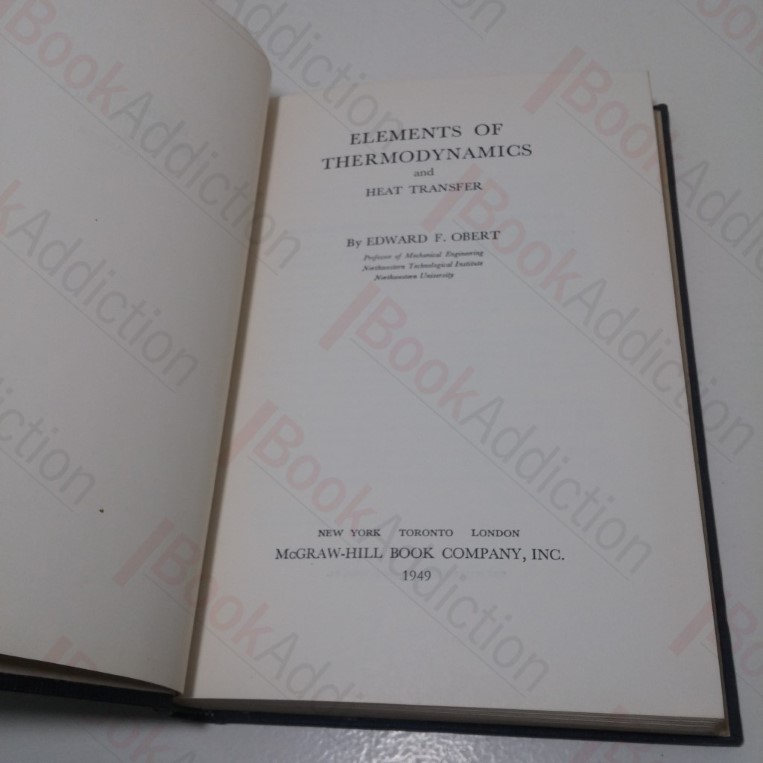 Elements of Thermodynamics and Heat Transfer - BookAddiction
