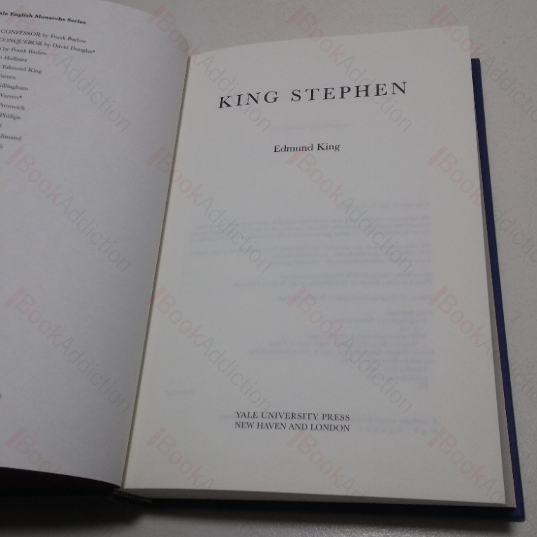 King Stephen (Yale English Monarchs series) - BookAddiction