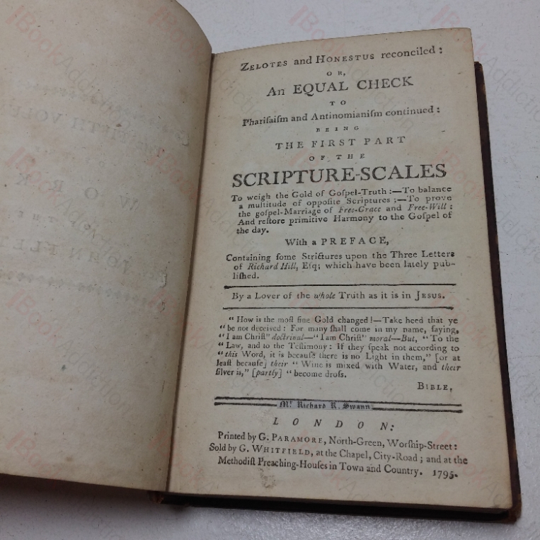 Zelotes and Honestus Reconciled, or an Equal Check to Pharisaism and ...